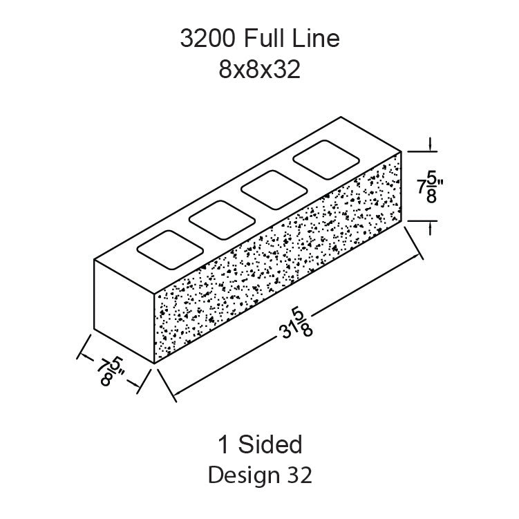 #3200 – Classic Rock Face Block