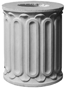 #5302 Fluted Double End – Classic Rock Face Block