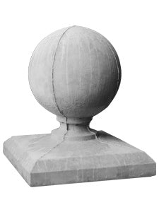 #5099 12" Large Column Ball – Classic Rock Face Block
