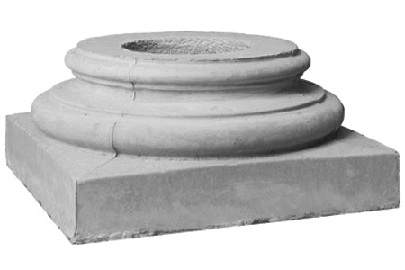 #5101 Column Base Cored – Classic Rock Face Block