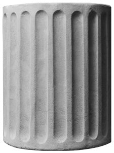#5301 Fluted Column with End – Classic Rock Face Block